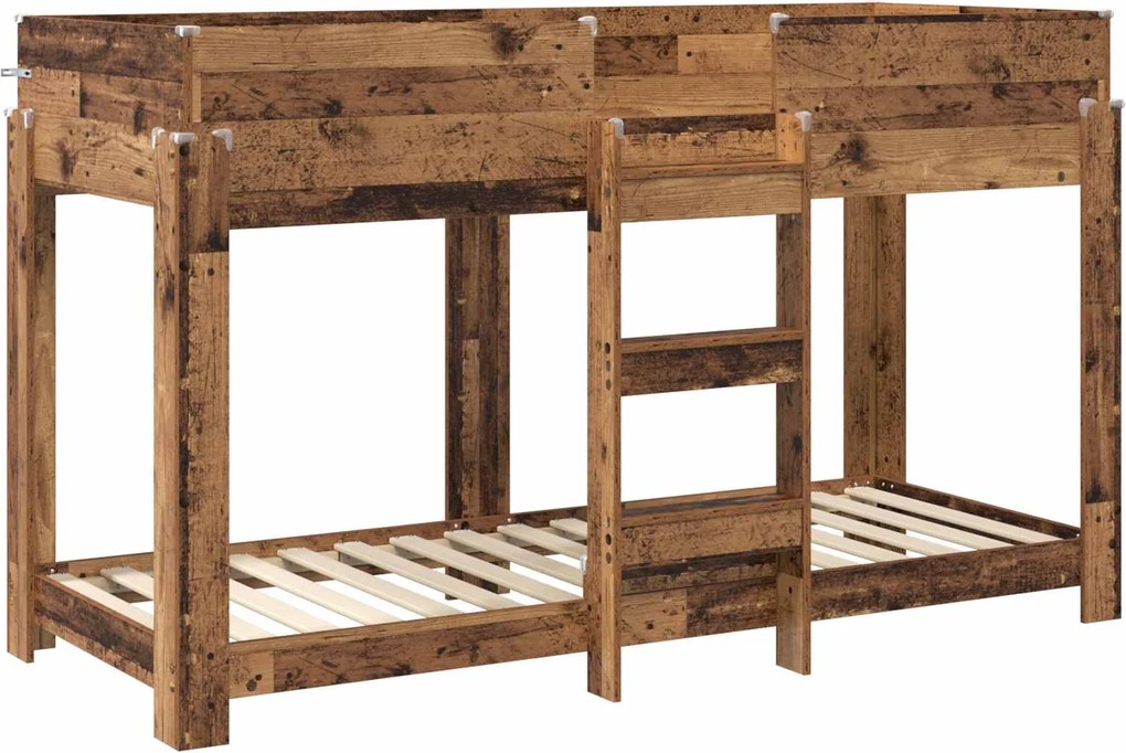 Patrová postel pro děti Staré dřevo 75 x 190 cm 3410545