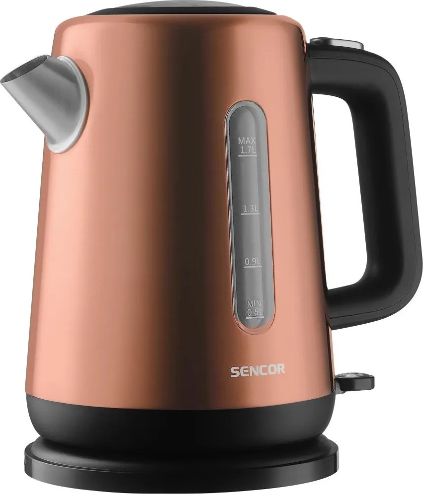 Sencor SWK 1752CO – rychlovarná konvice 1,7 l, 2200 W, měděná nerez