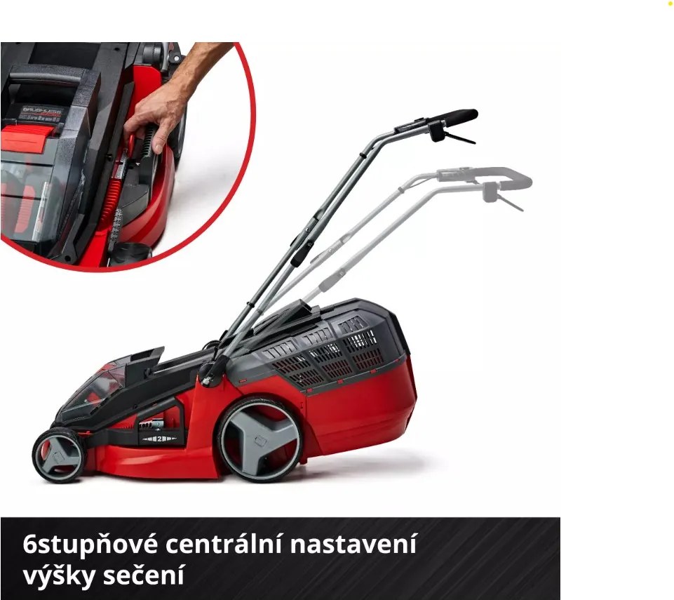 EINHELL Rotační sekačka AKU 43 cm GE-CM 43 LI M Kit (2x4 Ah)