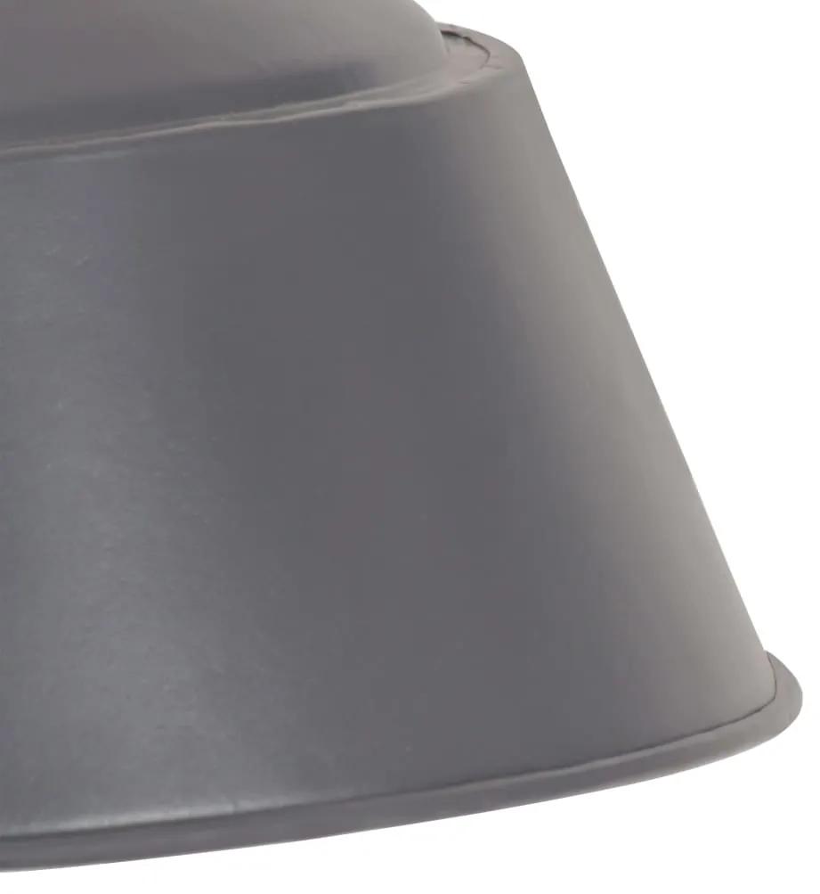 vidaXL Industriální závěsné svítidlo 42 cm šedé E27