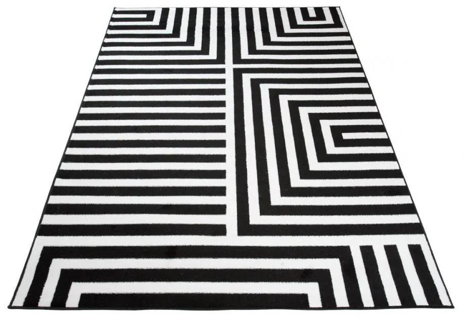 Kusový koberec PP Pietro černobílý 250x300cm