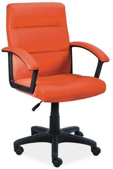 Kancelářská otočná židle Q-094 - oranžová