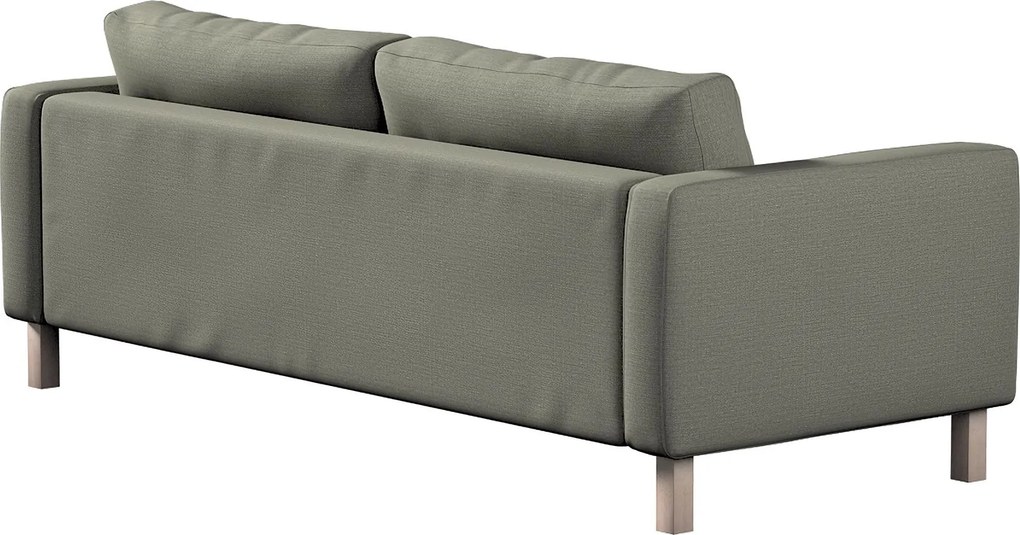 Potah na pohovku IKEA Karlstad, 3-místná, rozkládací barva šedá látka pletený vzor