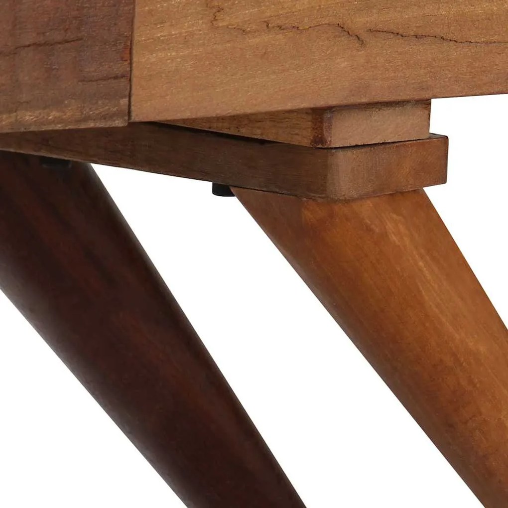 Příborník hnědý 100 x 30 x 75 cm masivní recyklované dřevo 246674
