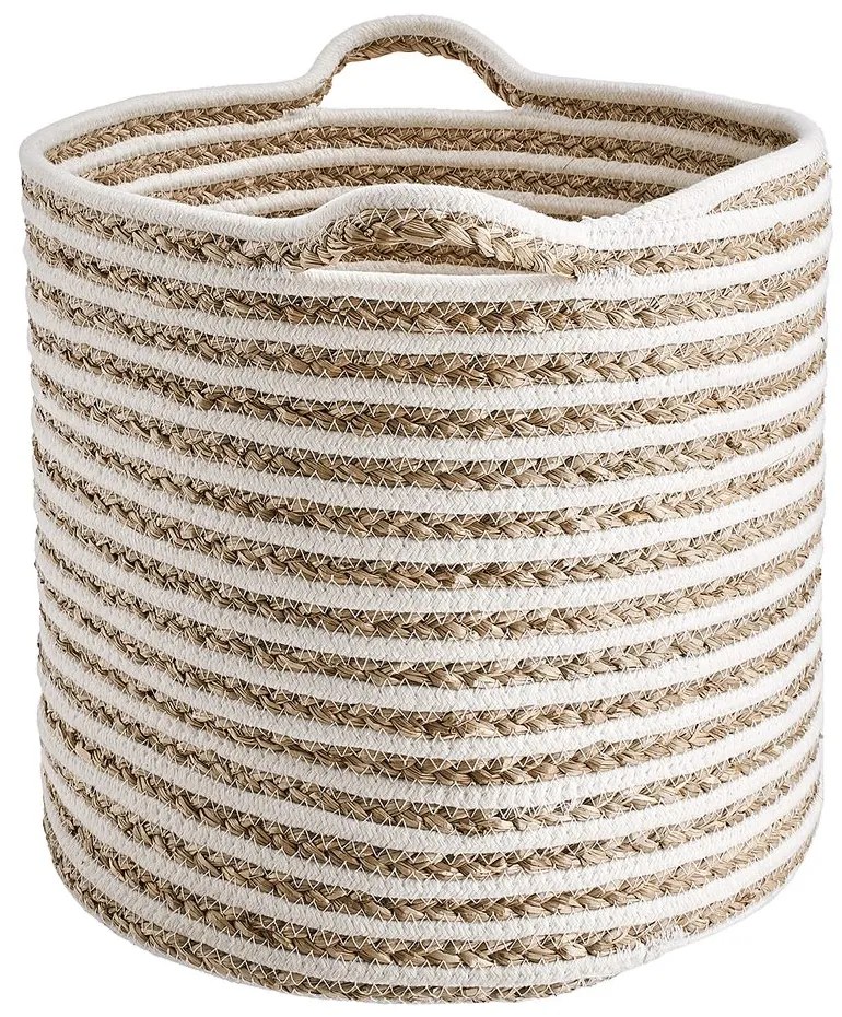 COTTON BRAID Úložný koš pruhovaný velký