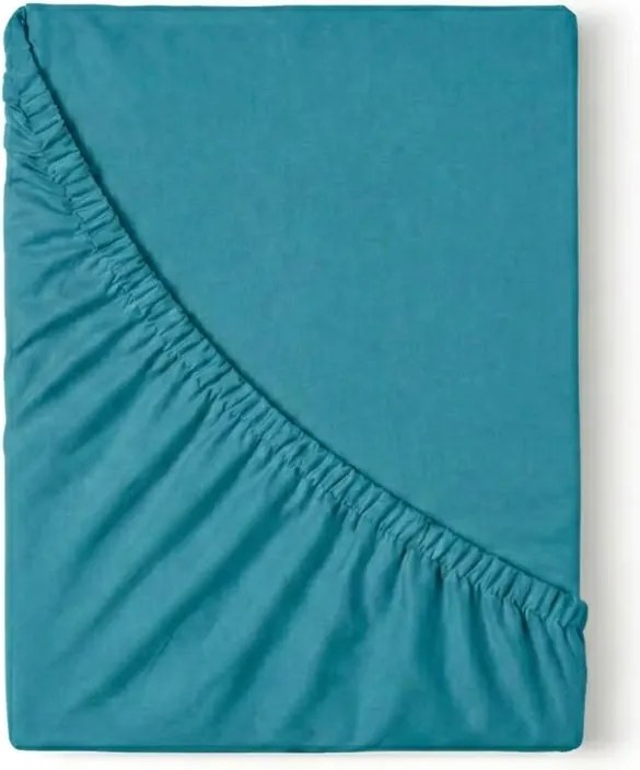 Kvalitex Jersey prostěradlo tyrkysové 220x200cm