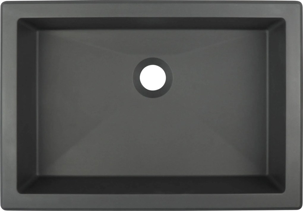 Deante Correo, granitové umyvadlo 500x350x140 mm, antracitová metalíza, DEA-CQR_TU5U
