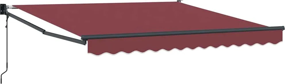 Automatická zatahovací markýza burgundská 300 x 250 cm 3215308