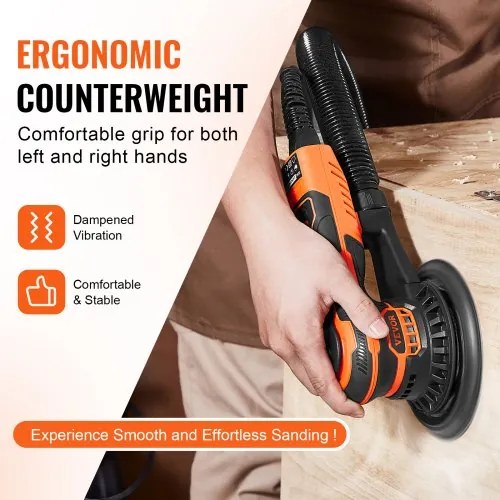 Random Orbital Sander 15,2 cm Palm Sander 10 ks brusných papírů 6 proměnných