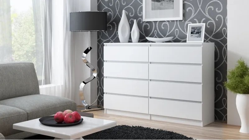 Nábytek Elegance Komoda velká 140 P8 PENY bílá