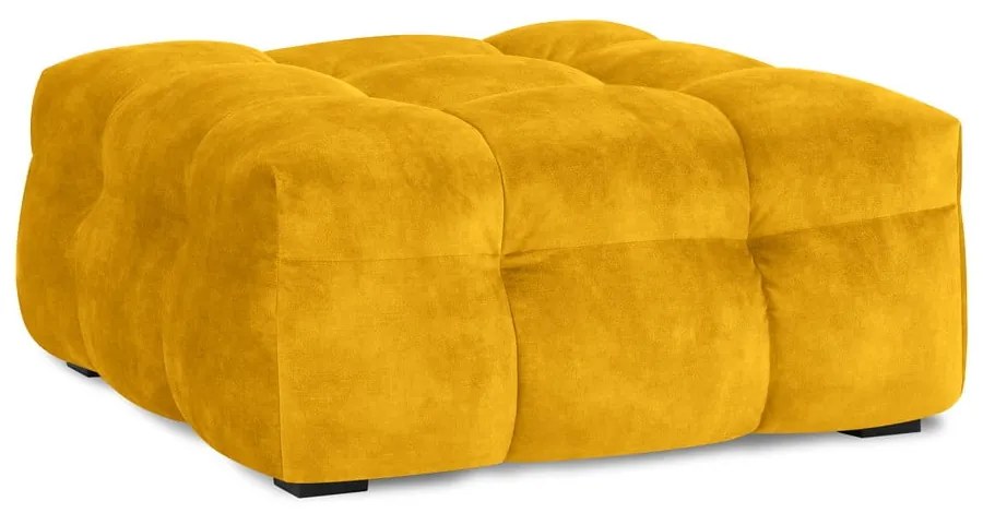 Žlutý sametový puf Windsor &amp; Co Sofas Vesta