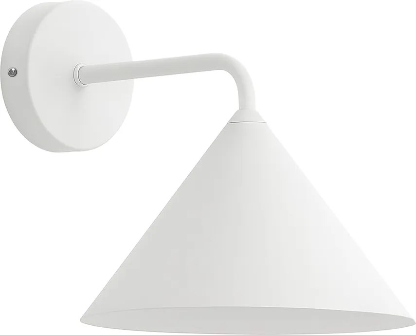 Nástěnné svítidlo Capital, 1x bílé kovové stínítko, (fi 21cm), w