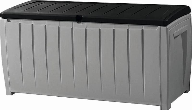 KETER NOVEL 340L Zahradní úložný box 124 x 55 x 62,5 cm, šedá/černá 17197948