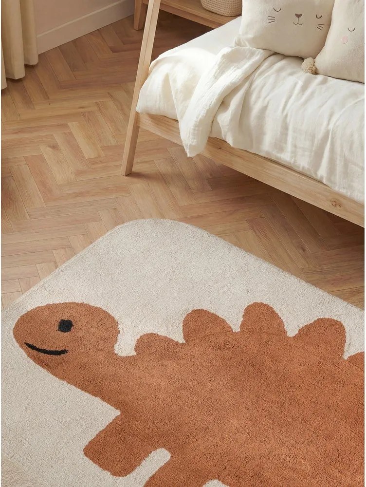 Oranžový/krémový pratelný/ručně tkaný bavlněný dětský koberec 140x200 cm Snuggle Doro – Hanse Home