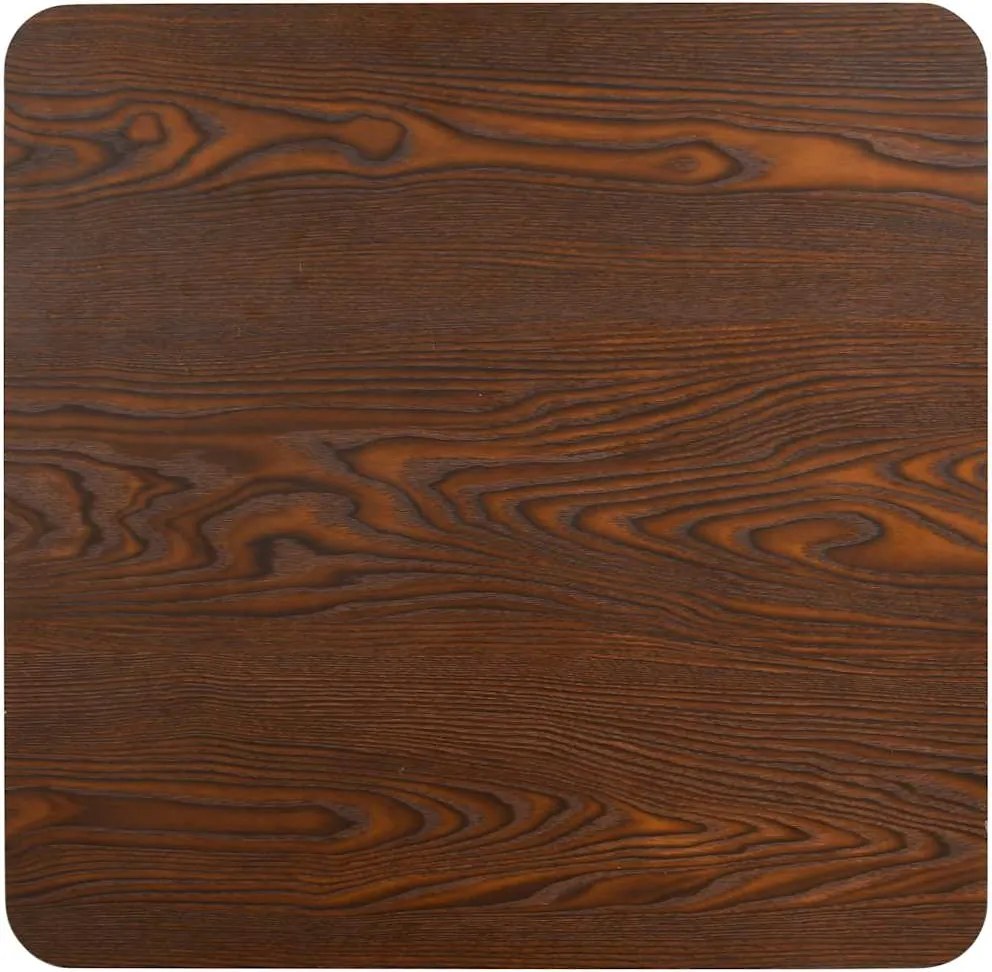 Bistro stolek tmavě hnědý 60 x 60 cm MDF 286431