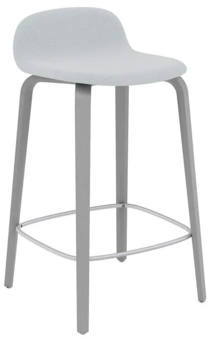 Muuto Ex-display barová židle Visu 65 cm, grey/Steelcut Trio 105