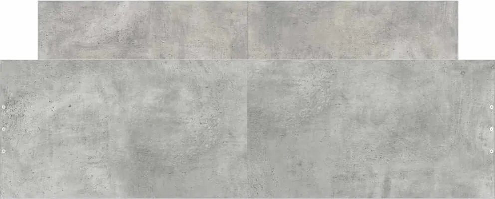 Rám postele s hlavovým a nožním čelem betonově šedý 150x200 cm 3203757