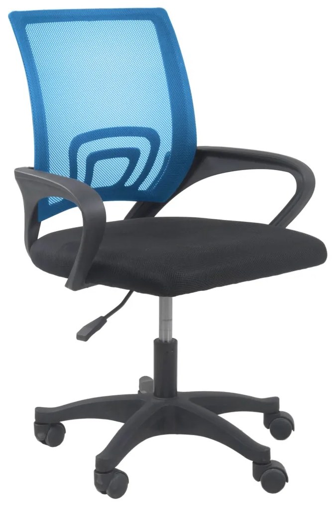 Topeshop Otočná židle MORIS - modrá