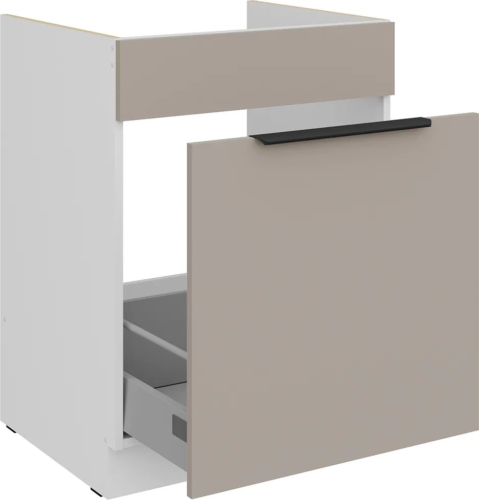 ARIA lb | dolní skříňka 60 ZL 1S dřezová | 60 cm | PREMIUM BOX | bílá/béžová