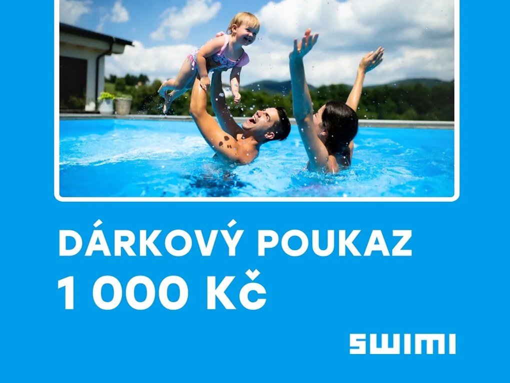 SWIMI Elektronický dárkový poukaz – 1 000 Kč