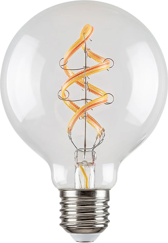 Rabalux LED Spiral Filament žárovka G95 RGB 4W/E27/300Lm/2700K/Dim