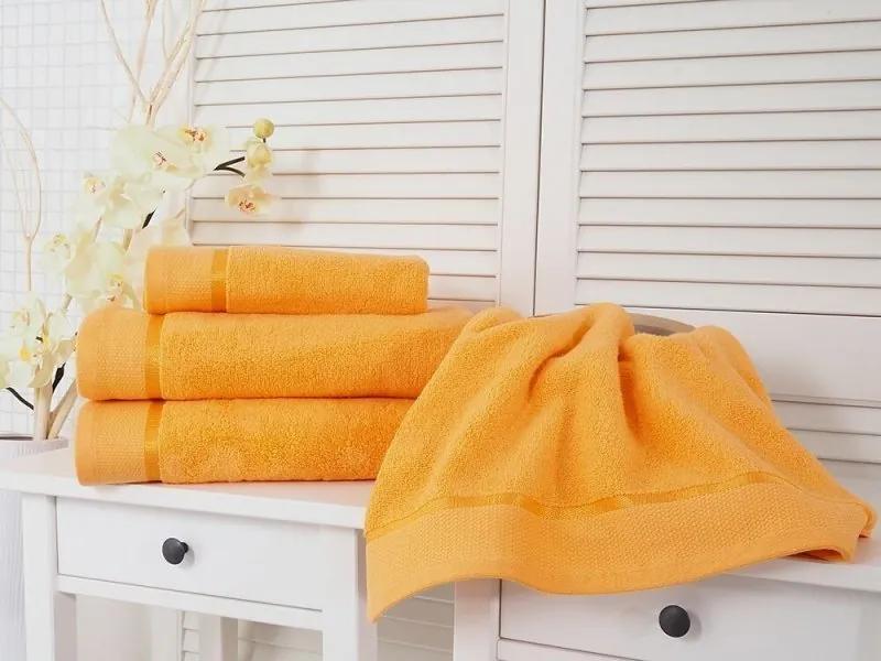 Jerry Fabrics Bavlněný froté ručník oranžová 50x100 Fluffy (500g/m2)
