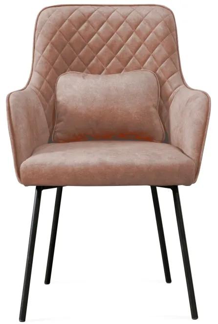 DOLMAR SEDAČKY Jídelní židle - KR-7, různé tkaniny a barvy na výběr Čalounění: černá (Uttario Velvet 2980)