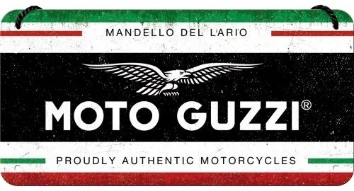 Postershop Závesná cedule: Moto Guzzi (Italian Motorcycles) - 20x10 cm