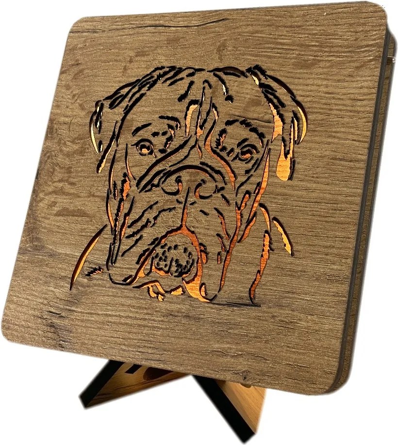 Li-Go "Boxer" lampa 19x19 cm provedení povrchu: dub světlý