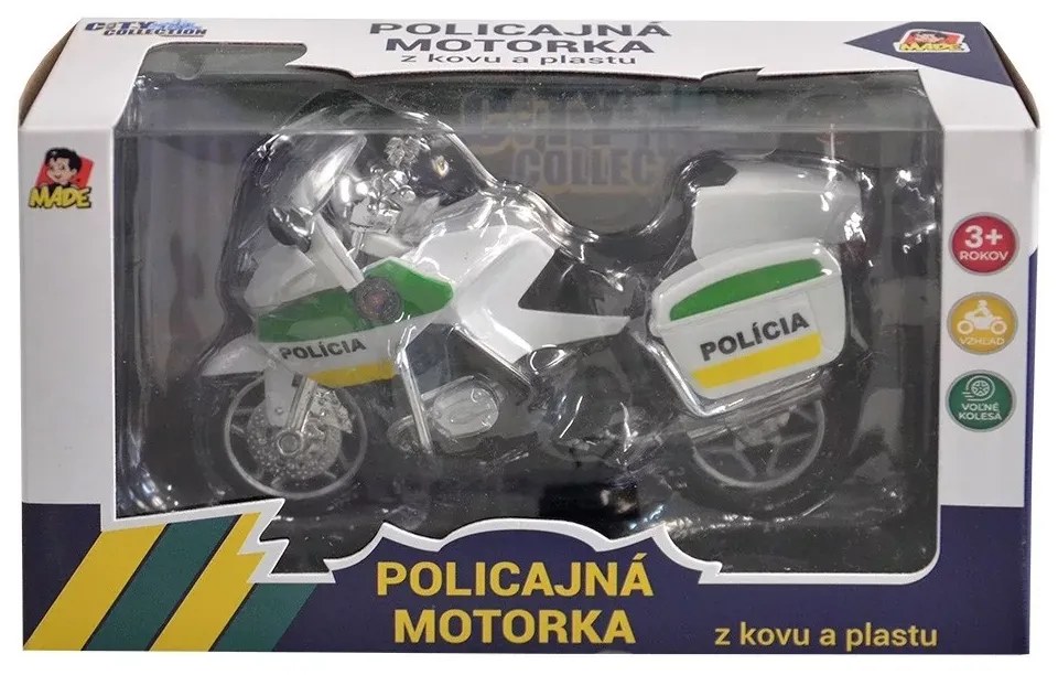 Zaparkorun Policejní motorka - POLÍCIA