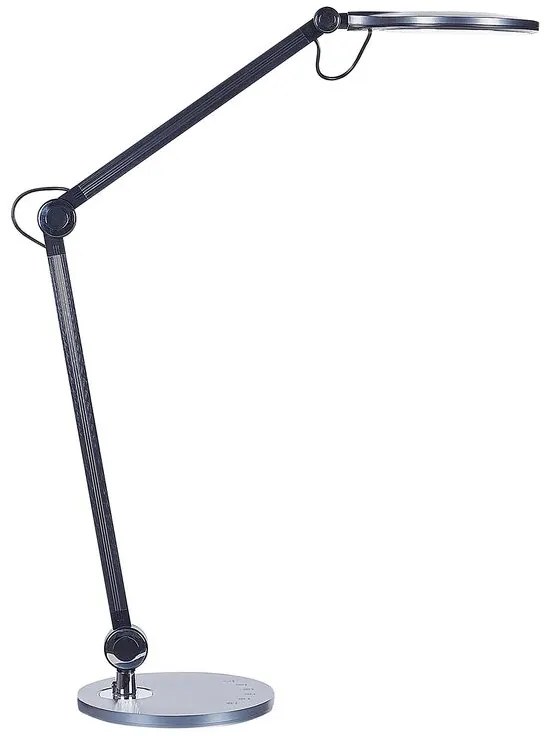 Kovová stolní LED lampa černá ERIDANUS Beliani