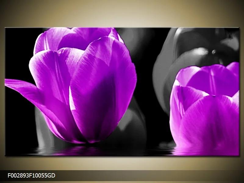 Obraz dvou fialových květin na vodě  (), 40 dalších rozměrů