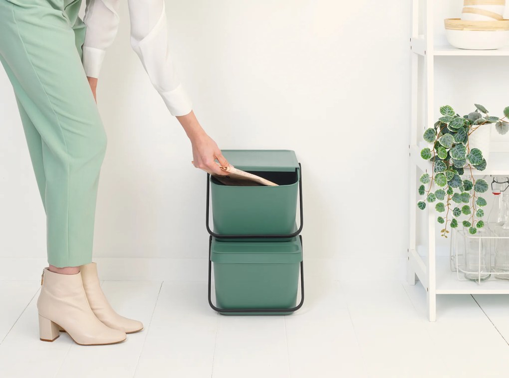 Brabantia Stohovatelný koš Sort&Go 20L zelený