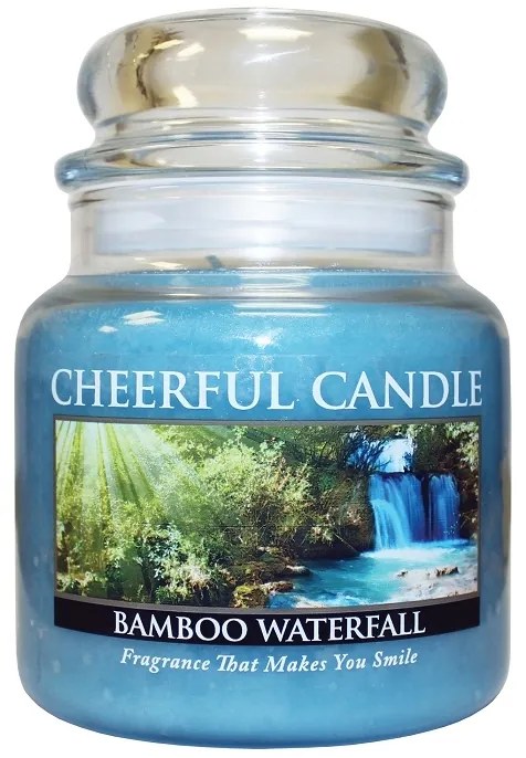 Cheerful Candle Vonná svíčka ve skle Tropický Vodopád - Bamboo Waterfall, 16oz