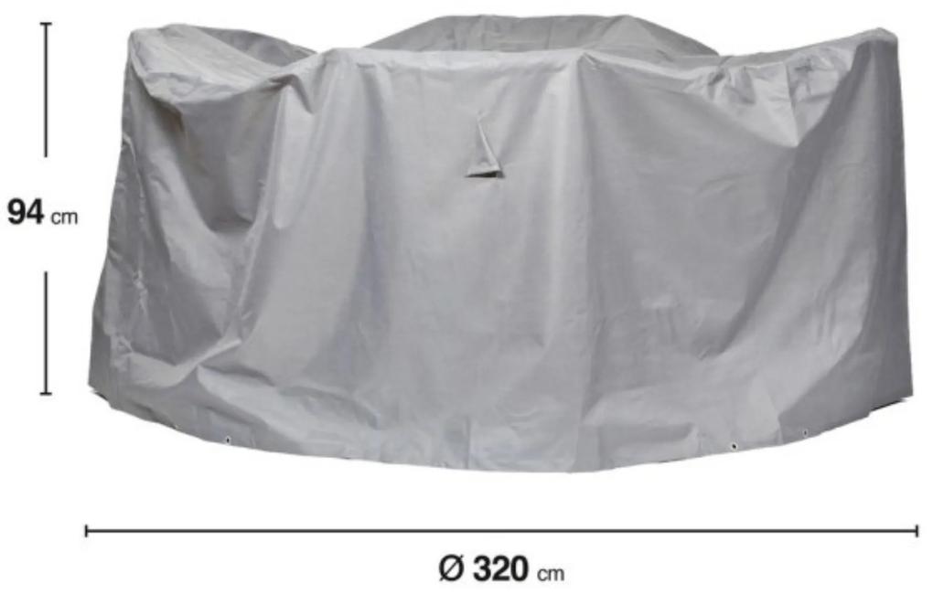 Ochranná plachta na kulatou stolní soupravu Ø320 cm