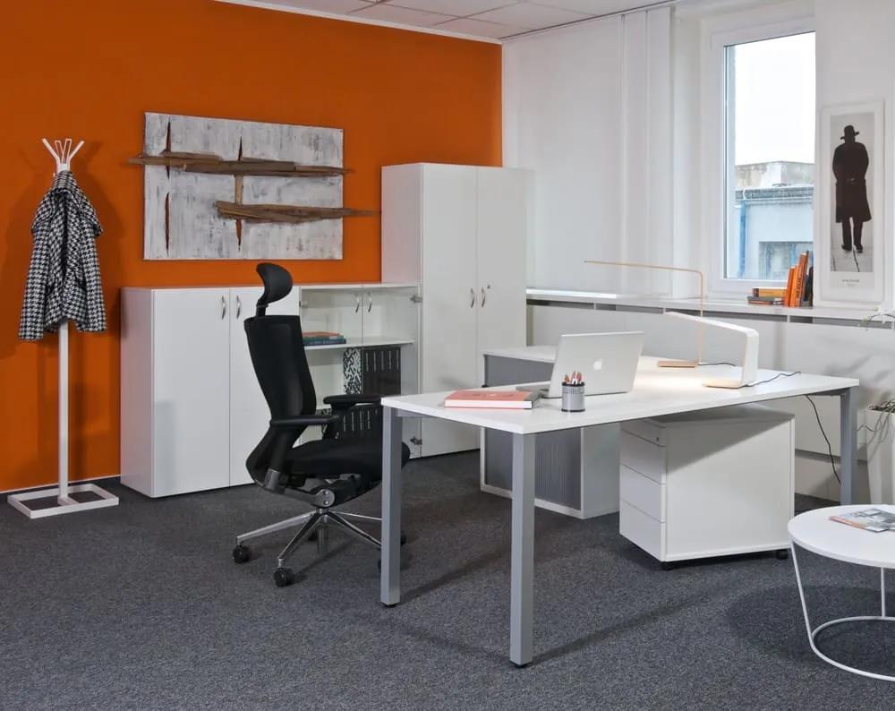 Kancelářský stůl Pro Office B 80x180 cm Barva: Bílá