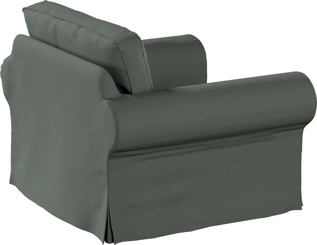 Potah na křeslo IKEA Ektorp barva zelená látka pletený vzor