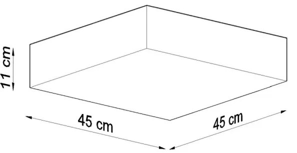 Sollux SL.0139 - Stropní svítidlo HORUS 45 3xE27/60W/230V černá
