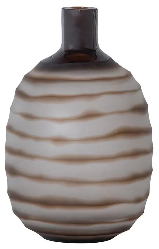 BEPUREHOME Skleněná váza Zebra 26 × 15 × 15 cm