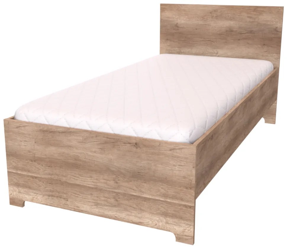 Nábytek Mikulík Retro postel DINO, 80×200 cm Dekor: Akácie skořice