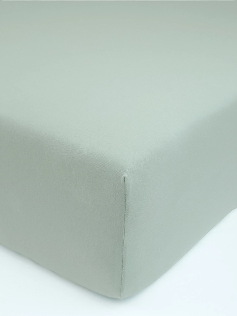 MK Lůžkoviny Jersey prostěradlo s elastanem Deluxe 200 × 200 cm – šalvějová