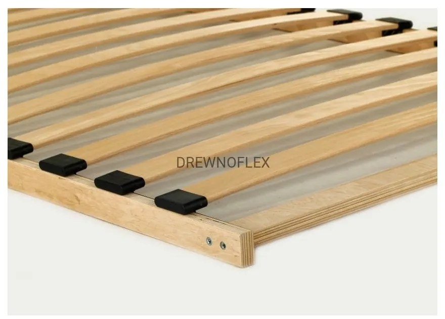 Domečková patrová dětská postel z borovicového dřeva 90x200 cm v přírodní barvě Mila DMP – Adeko