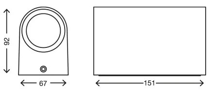 Telefunken 308006TF - LED Venkovní nástěnné svítidlo 2xGU10/5W/230V IP44