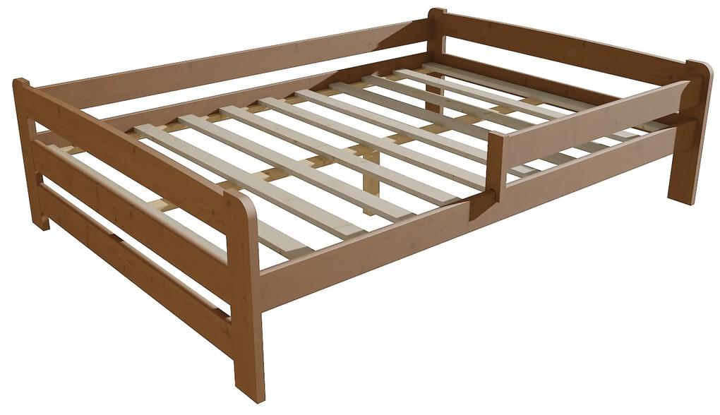 Vomaks Dětská postel se zábranou VMK009D KIDS Rozměr: 100 x 200 cm, Barva: bezbarvý lak