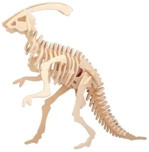 Woodcraft Dřevěné 3D puzzle Parasaurolophus malý