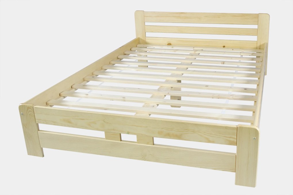 Via-nábytek Postel Euro masiv borovice 160 x 200 Povrchová úprava postele: Borovice (lakovaná)