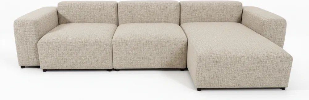 Rohová modulární sedací souprava do L MODINI, 330 cm Barva látky Moly: Béžová (Moly 03)