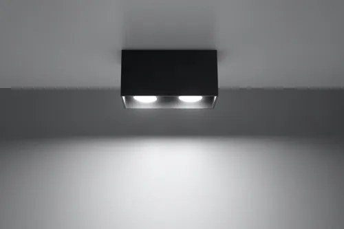 Stropní svítidlo SOLLUX Quad GU10 2x40W bez zdroje SL.0381 černá