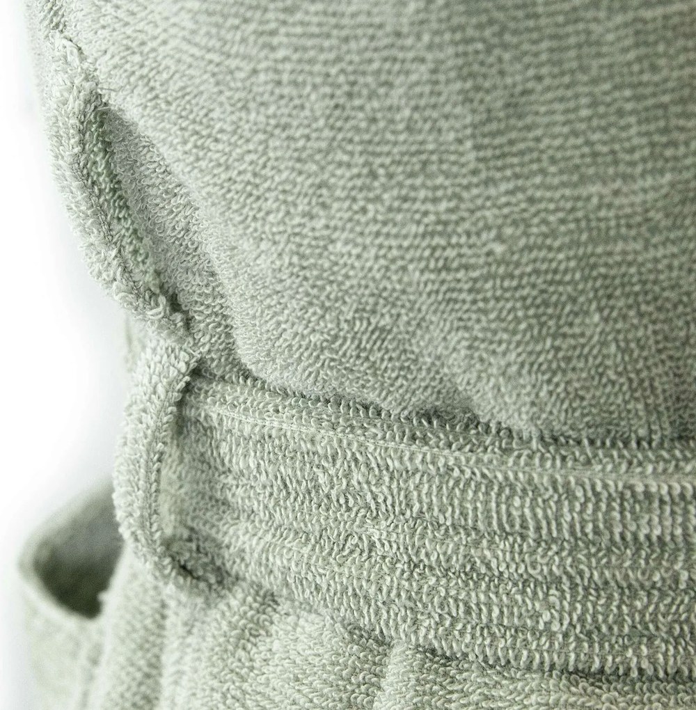 Bavlněný froté župan Comfort olivový Velikost: L-XL