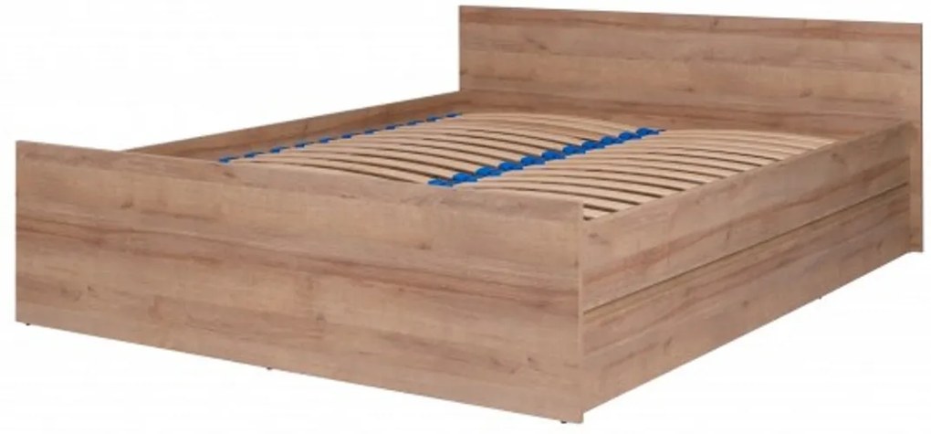 moderní dvoulůžková postel z dřevotřísky Cosmo C14 maride